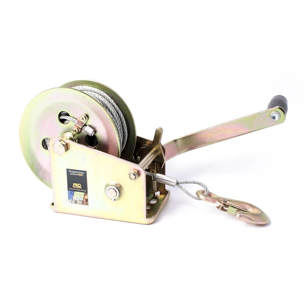 Håndvinsj / Manuell Vinsj med Sveiv - 1250kg
